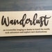 Wanderlust Wood Wall Sign German Sign Wood Sign Wanderlust - Etsy