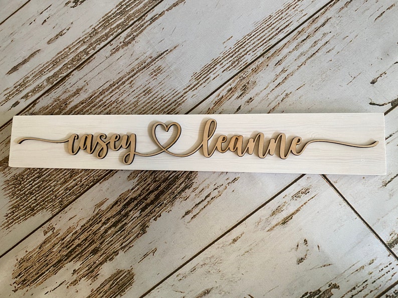 3D Wedding Sign Name Sign Bridal Shower Gift Boyfriend Gift | Etsy