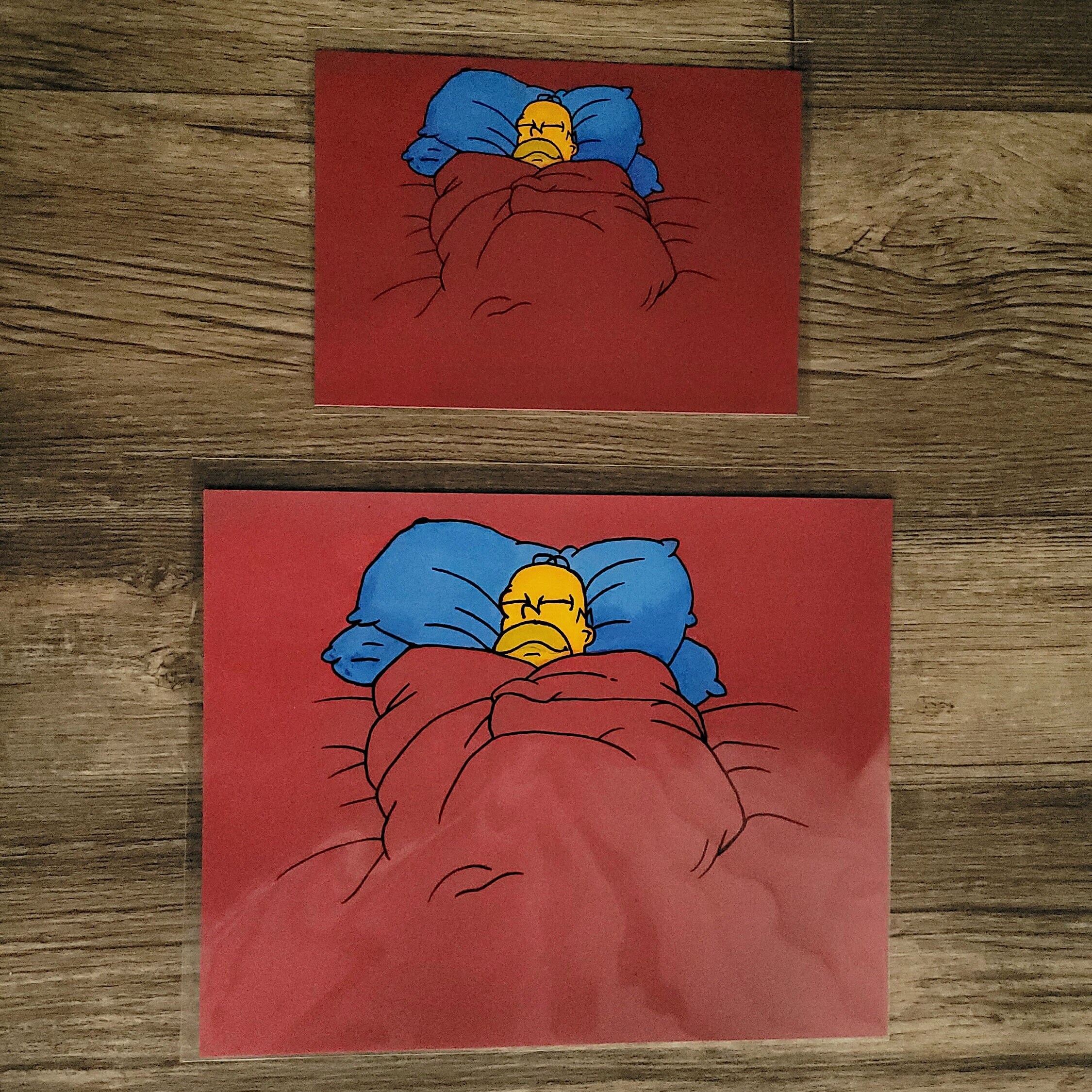 Homer Simpson Warm Cinnamon Roll Cozy Art Print Home Decor - Etsy