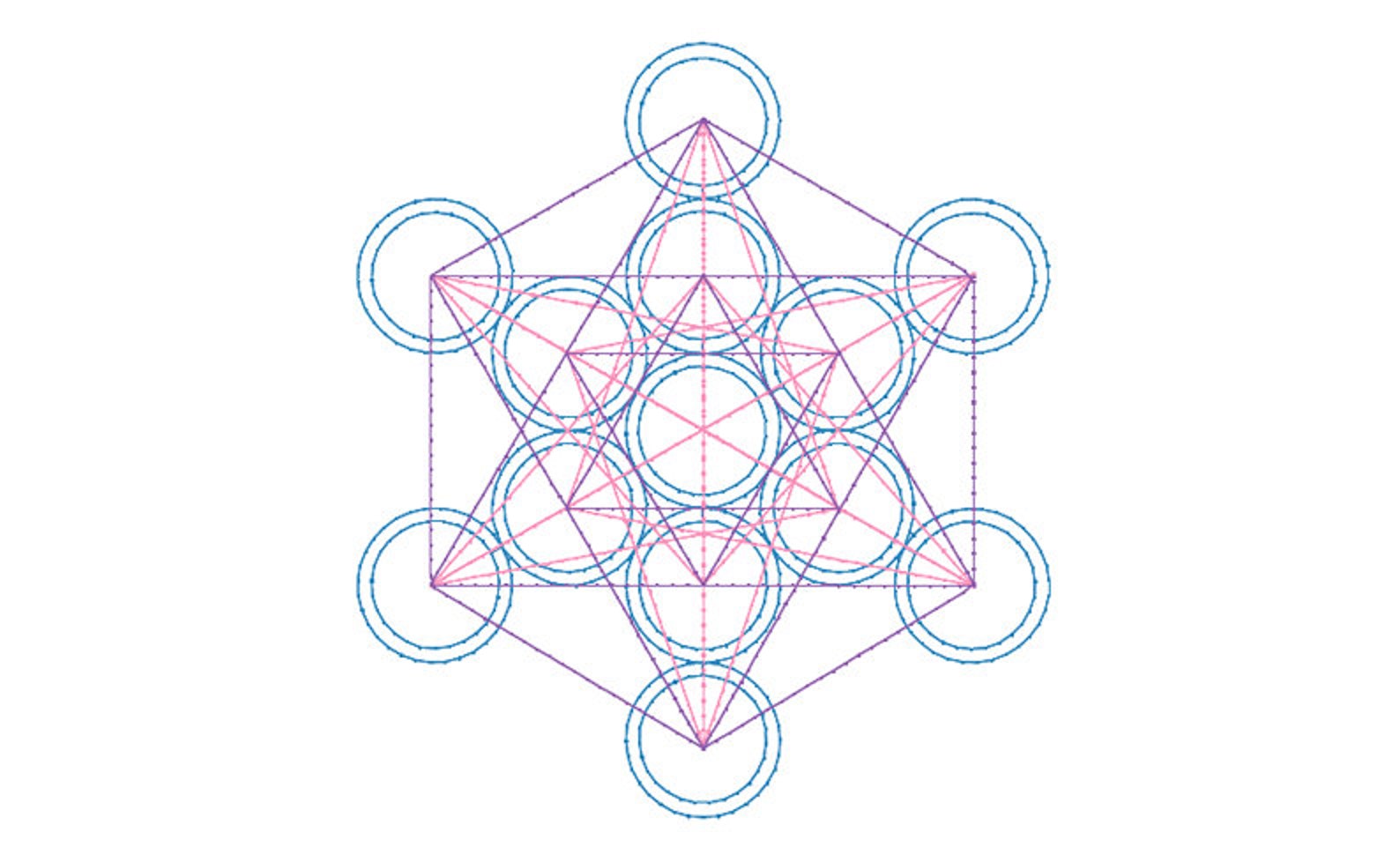 Metatron's Cube Machine Embroidery Design Pattern - Digital File ...