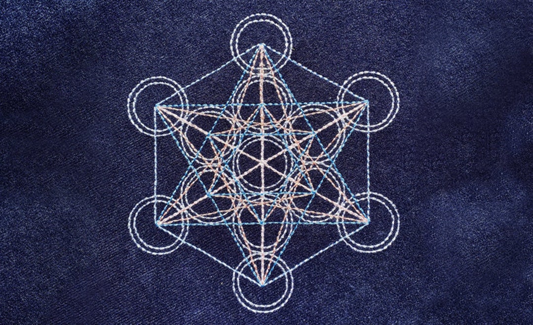 Metatron's Cube Machine Embroidery Design Pattern - Digital File ...