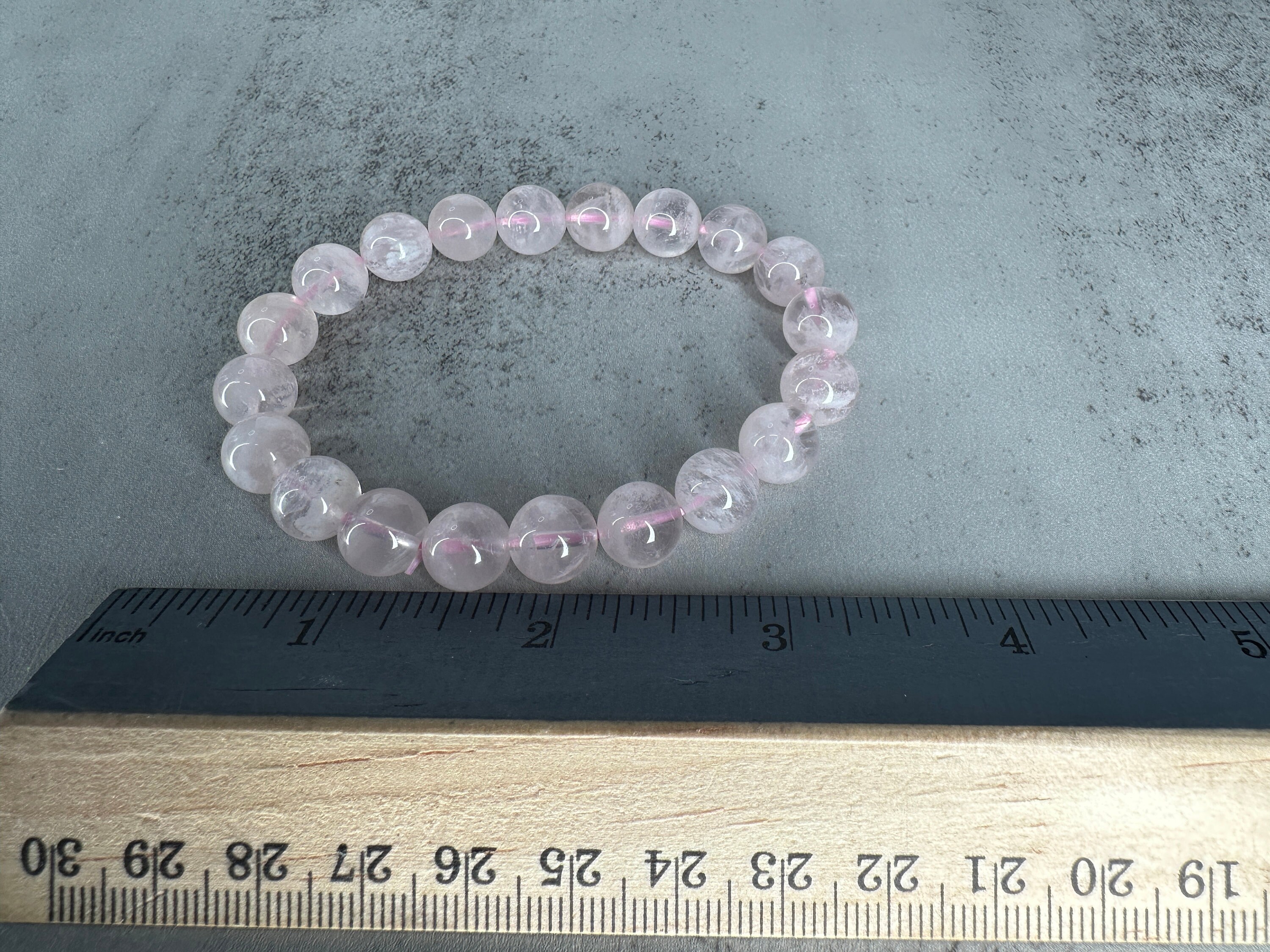 Beautiful Rose Quartz Garden Inclusion Bracelet Genuine High-quality ...
