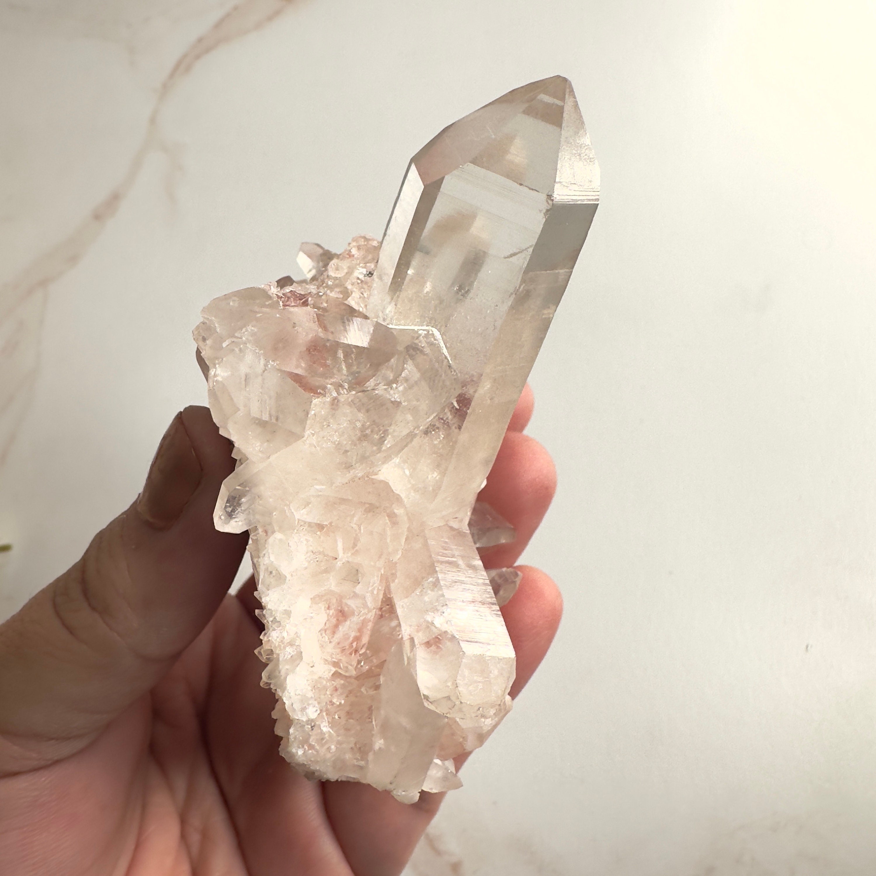 Pretty Pink Himalayan Samadhi Quartz High-quality Genuine Specimen ...