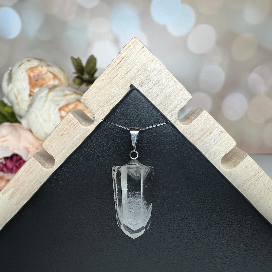 Gorgeous Phantom Clear Quartz Pendant High-quality Exquisite Brazilian ...
