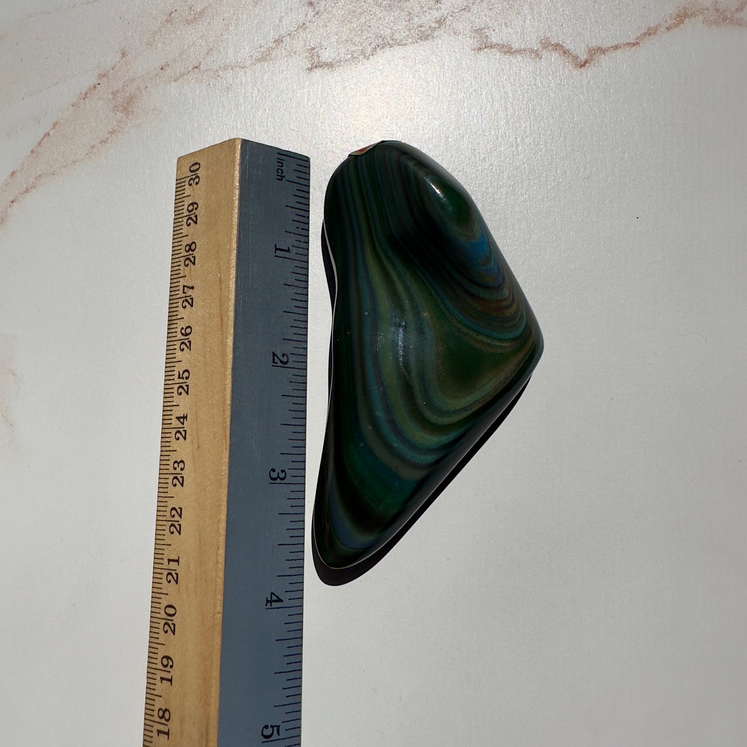 Rainbow Obsidian Freeform Super Dark & Flashy Multi-color From Mexico ...