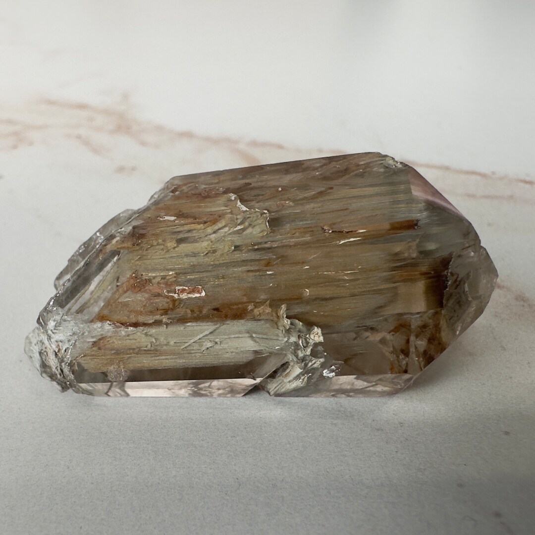 Amazing Blue Tara Quartz Point Blue Amphibole Polished Point Double ...