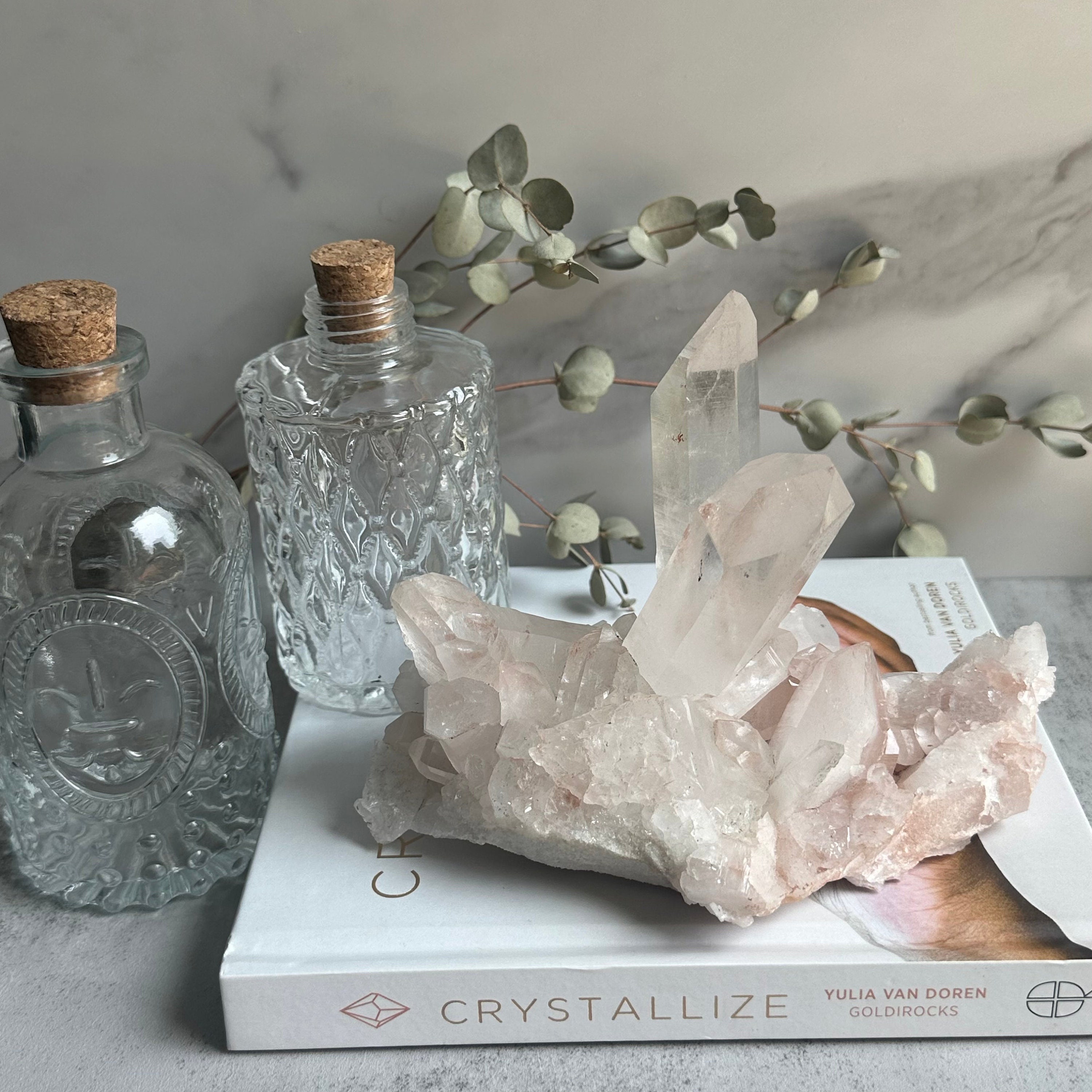 Spectacular Pink Himalayan Samadhi Quartz High-quality Genuine Specimen ...