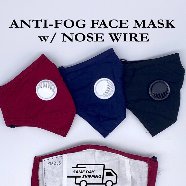 Anti Fog Mask for Glasses - Etsy