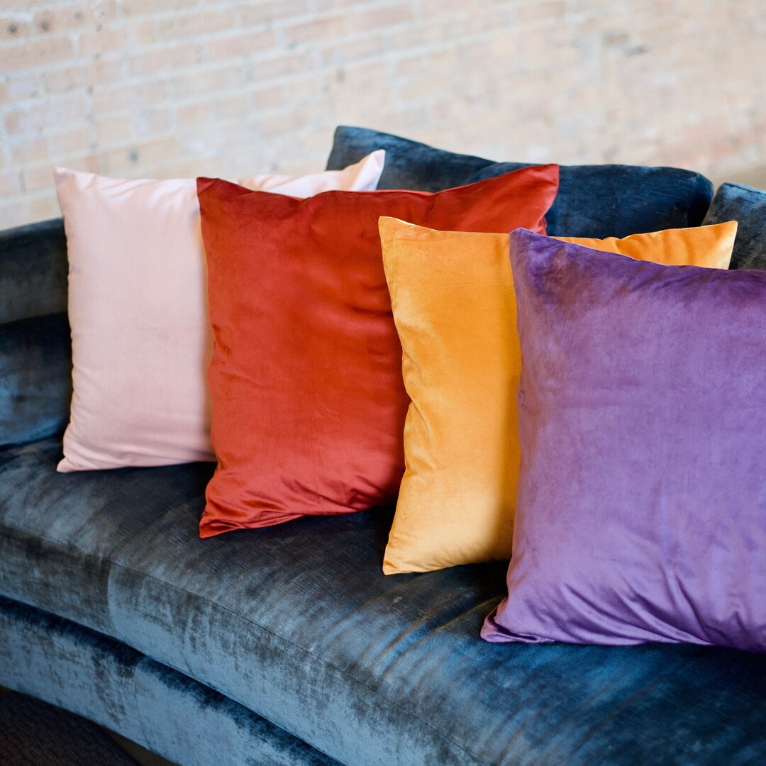 Velvet Pillow Cover | Velvet Throw Pillow Cover | Velvet Pillow Case ...