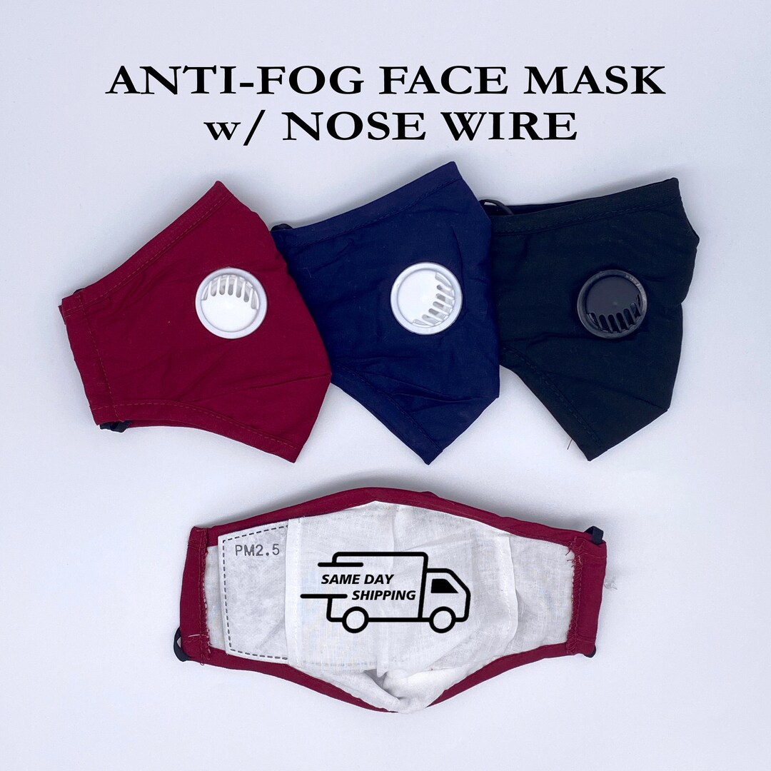 Set of 10 Anti-fog Face Masks for Glasses Bundle of 10 Reusable Cotton ...