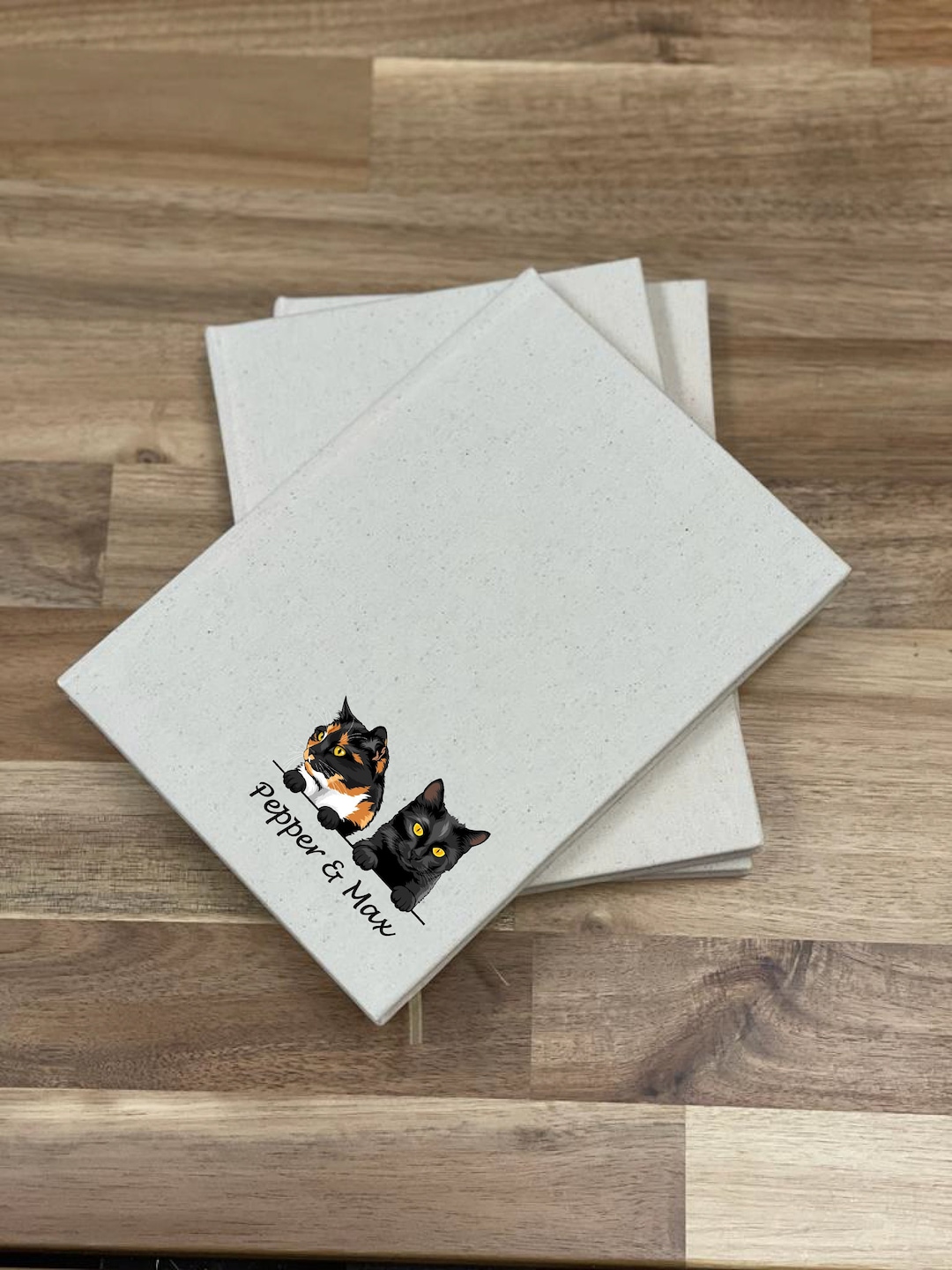 Canvas Personalized Cat Notebook | Custom Cat Journal | Personalized ...