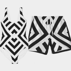 Matching Swimsuits, Swimsuits for Couples, One Piece Swimsuit, Men ...