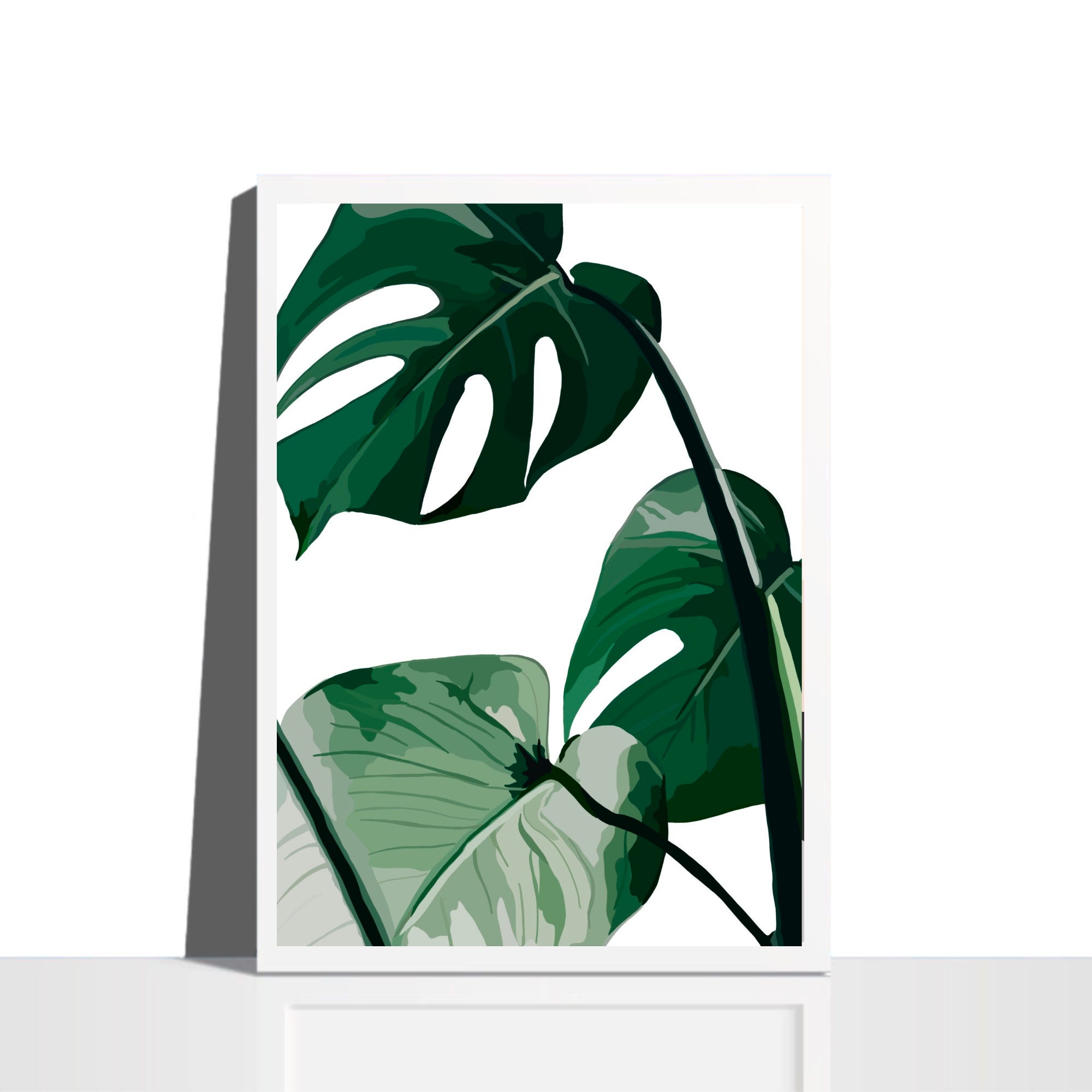 Monstera Plant Print / Poster - DIGITAL DOWNLOAD A4 A3 A5 Print ...