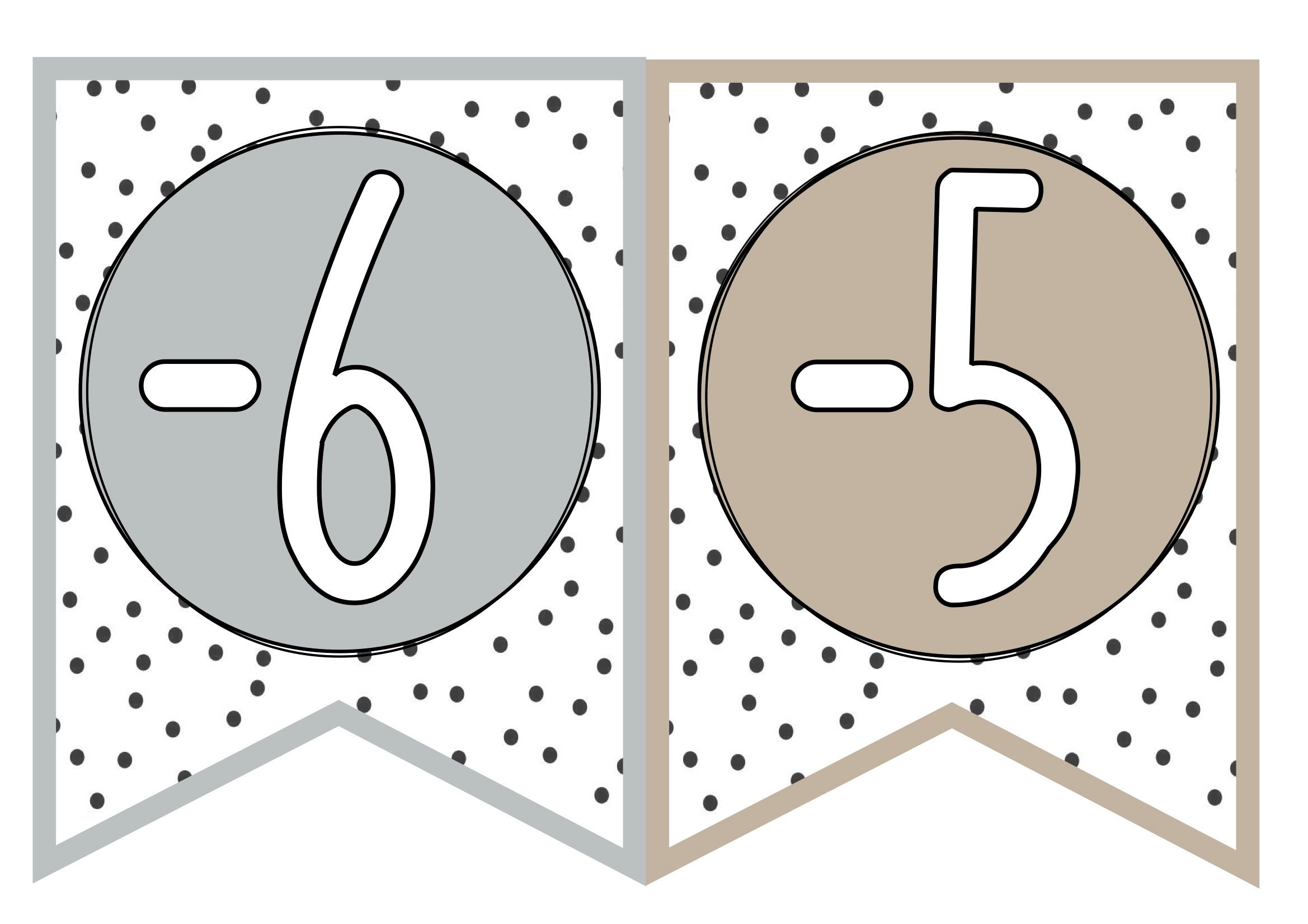 Maths Number Line Display Pack - Bunting Numberline Boho Primary ...