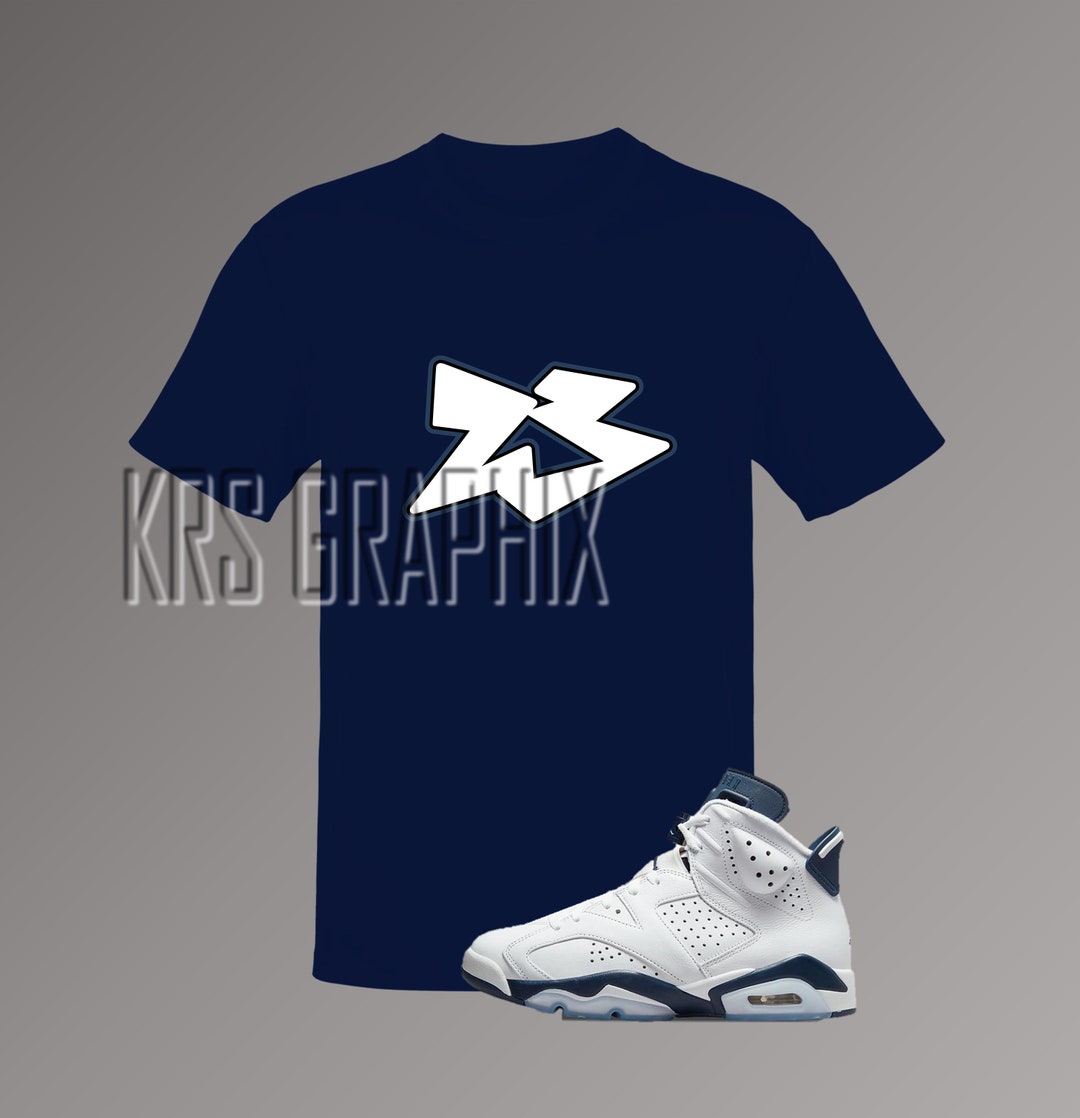 Shirt Match Jordan 6 Midnight Navy - Midnight Navy 6s -Camiseta - Etsy ...
