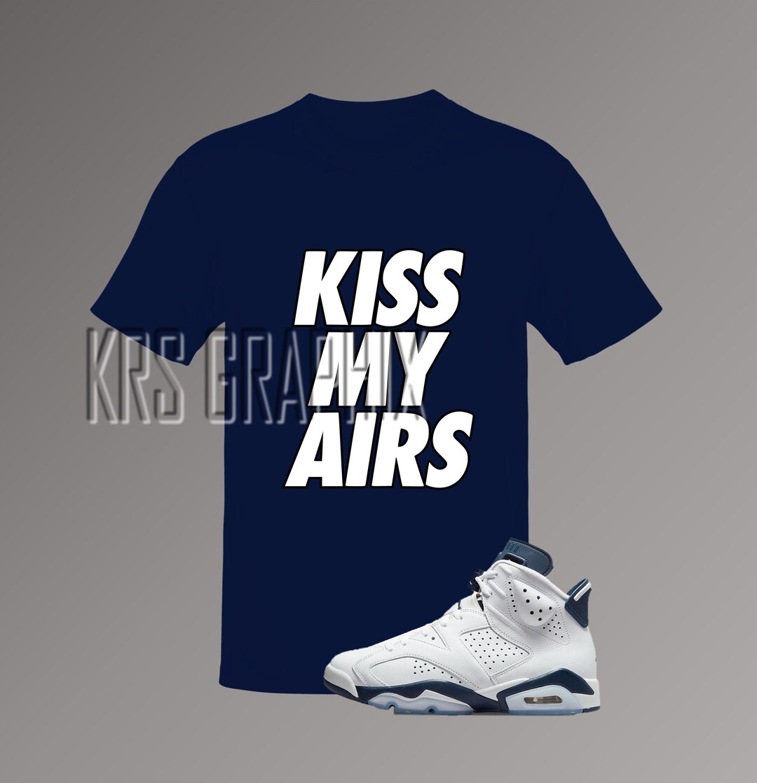 Shirt Match Jordan 6 Midnight Navy Midnight Navy 6s Camiseta - Etsy España