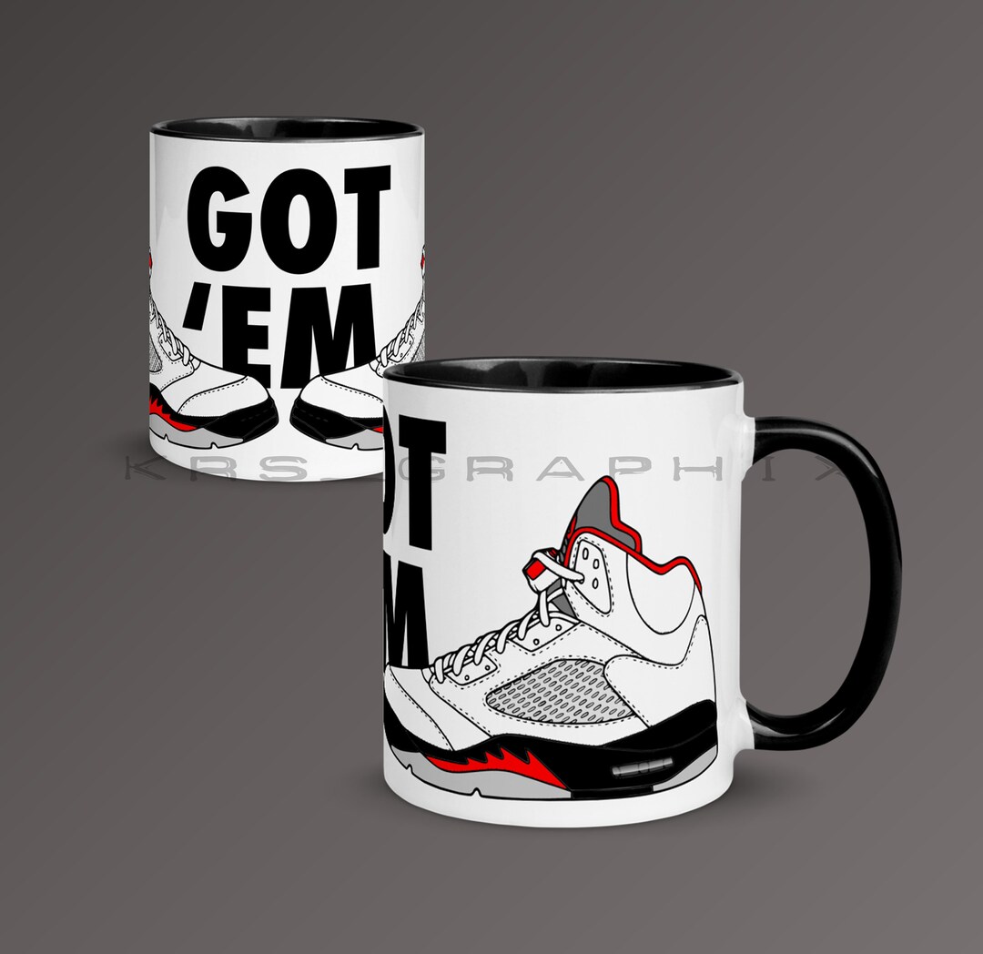 Mug to Match Jordan Fire Red 5s Sneakerhead Coffee Mug - Great Home ...