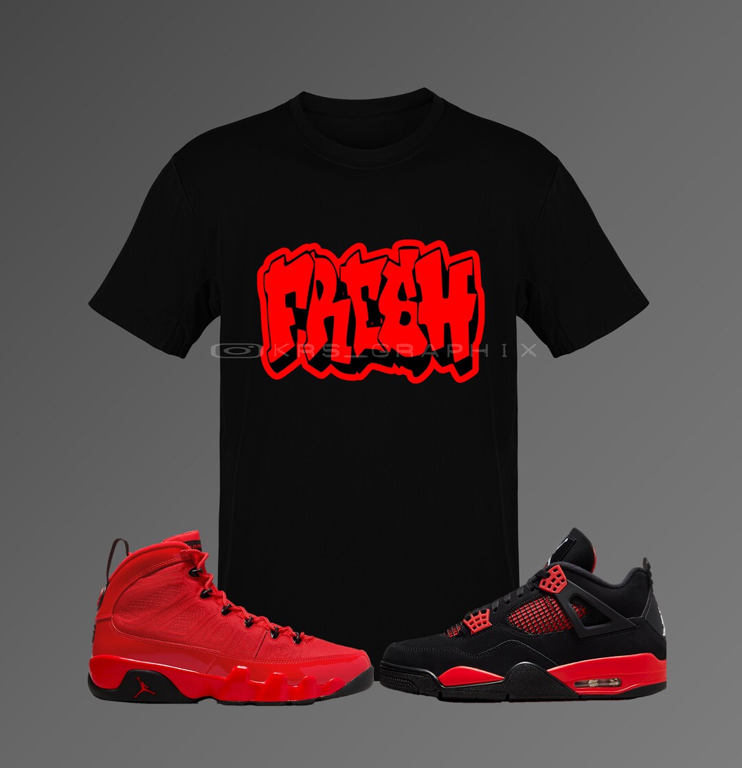 Shirt to Match Jordan 9 Retro Chile Red - Chile Red 9 Retro Shirt ...