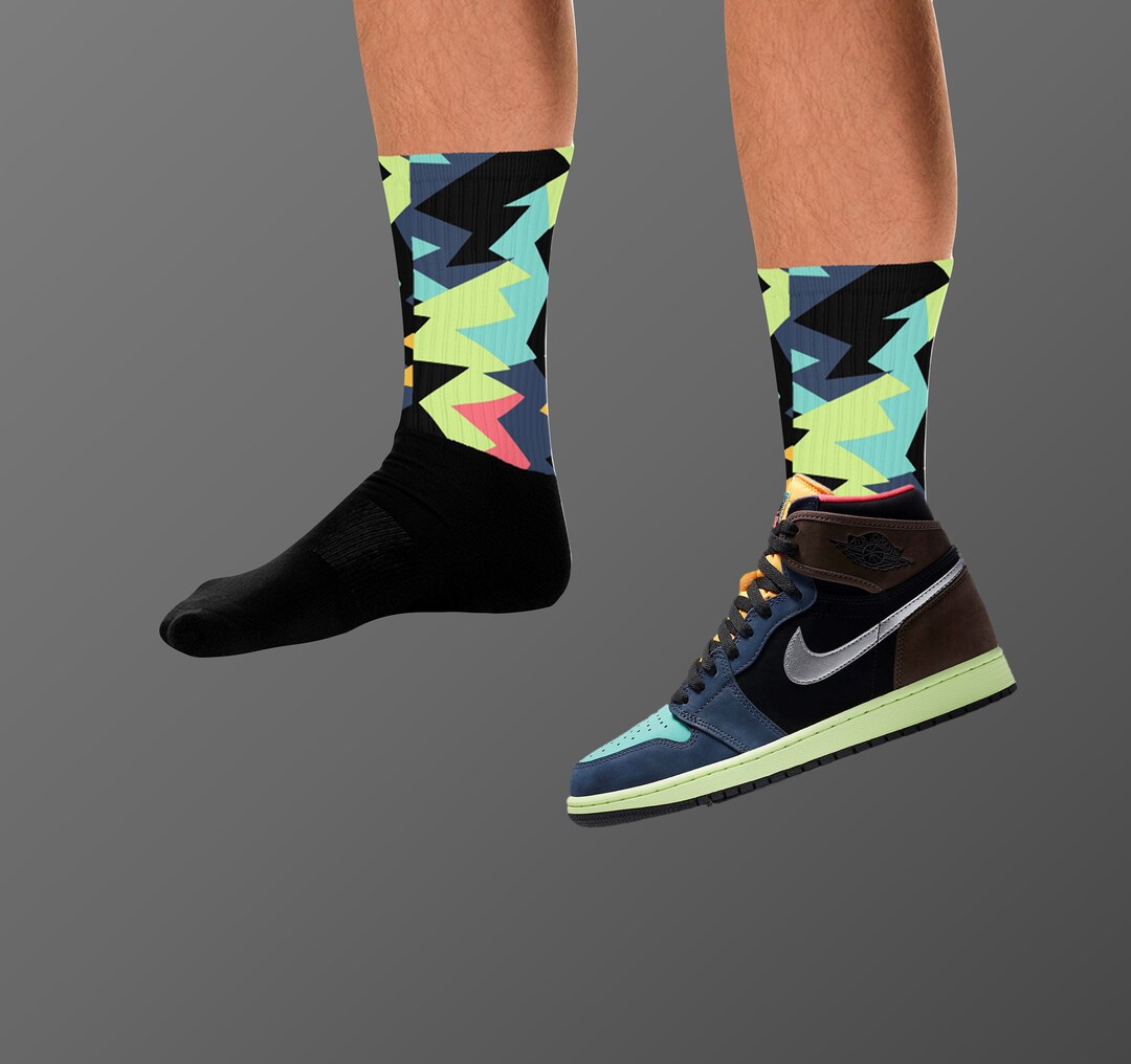 Socks Match Jordan 1 Biohack - Biohack 1s Socks - Etsy