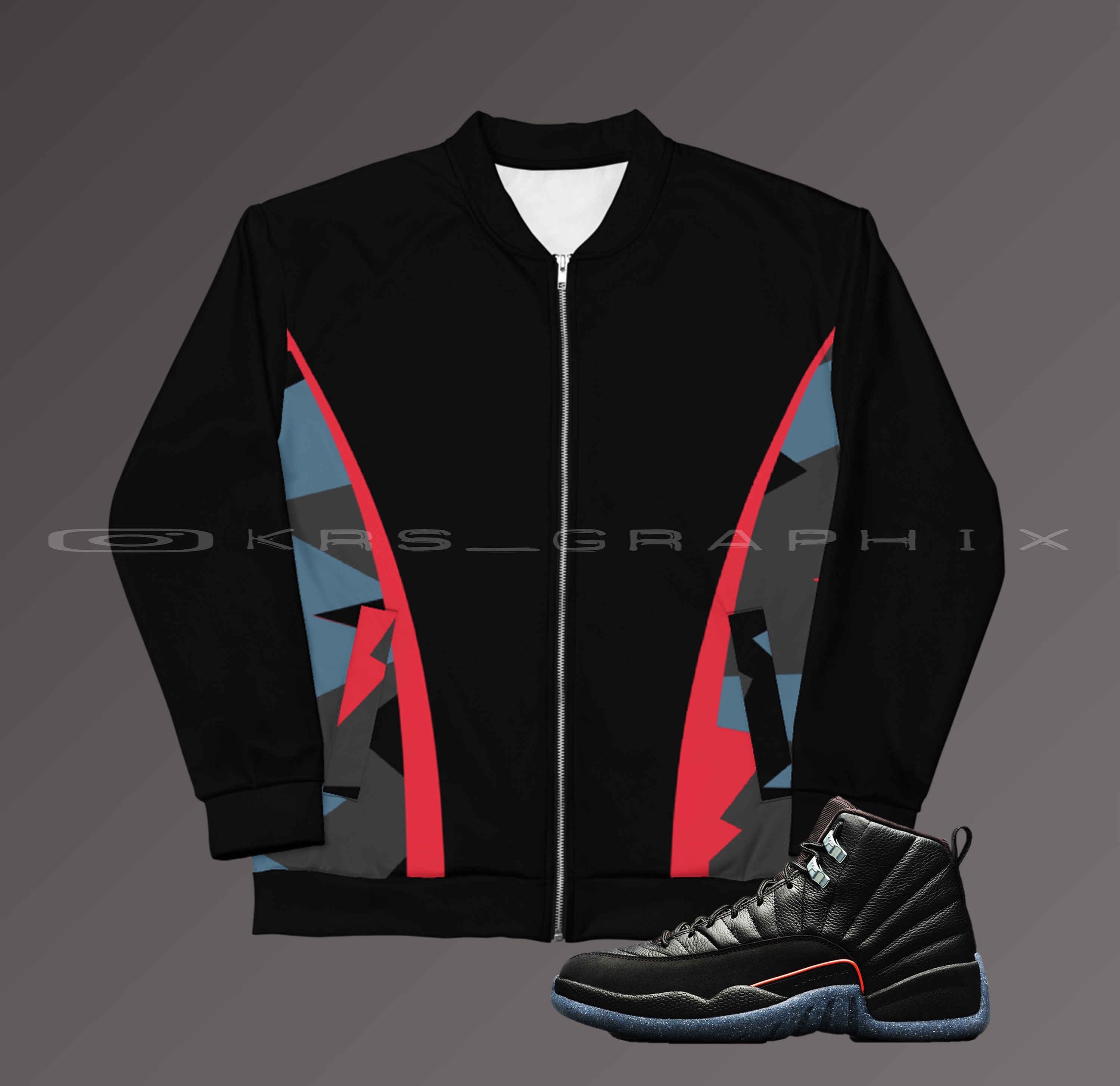 Bomber Jacket Match Jordan 12 Utility Utility 12s Bomber - Etsy