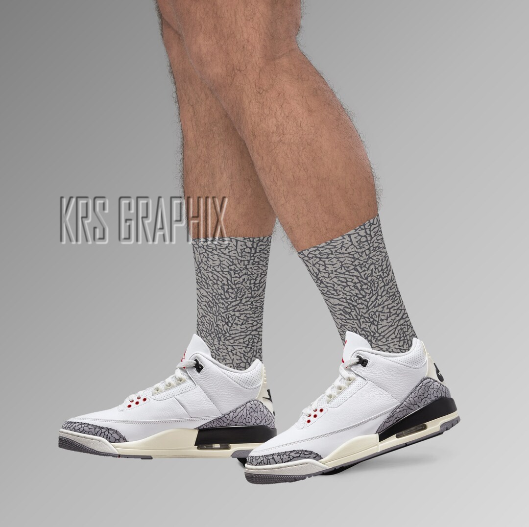 Reimagined Socks | Reimagined 3 Socks | Reimagined 3s Socks | Socks to ...
