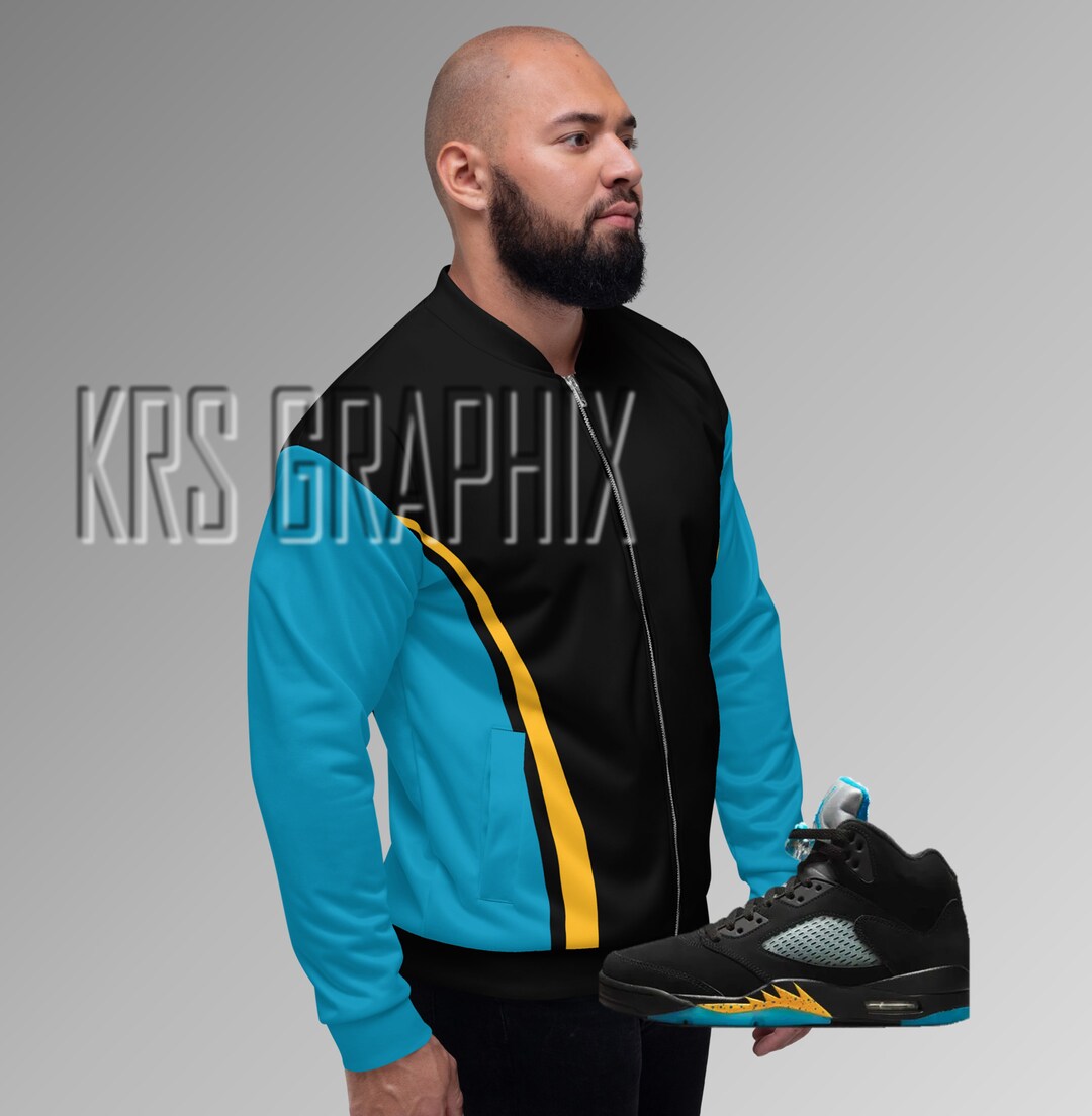 Aqua Jacket | Aqua 5 Jacket | Aqua 5s Jacket | Jordan 5 Jacket Aqua ...