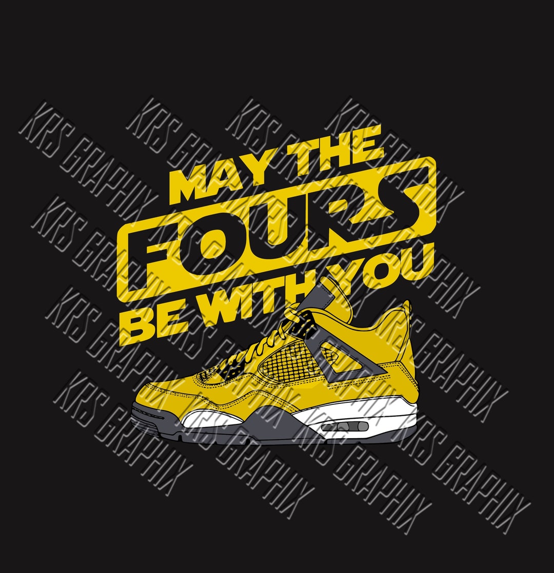Digital File to Match Jordan 4 Lightning - May the Fours Be With You ...