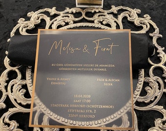 Envelope and Stamp Included, Clear Invitation, Transparent Invitations ...