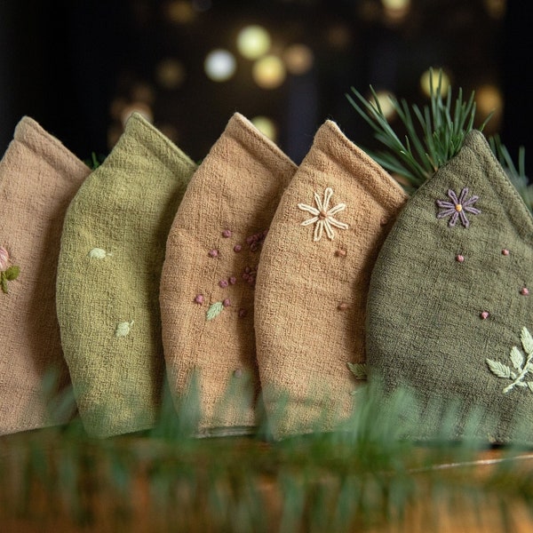 Embroidery Face Mask - Etsy