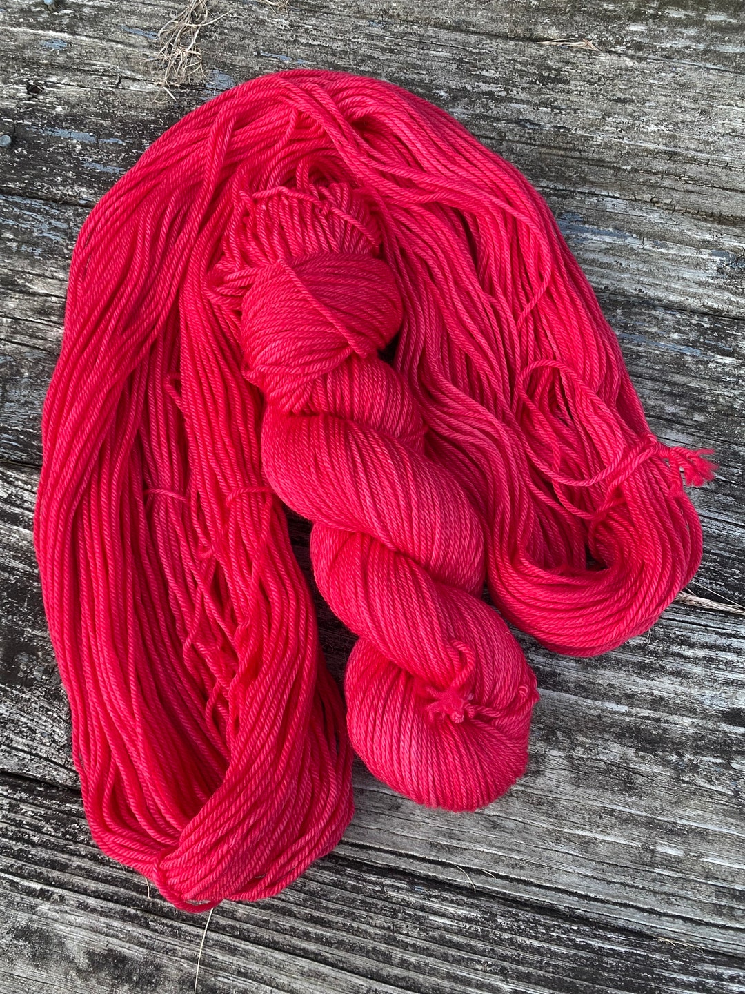Raspberry Worsted 4-ply Superwash Merino Wool Hand Dyed Yarn. - Etsy