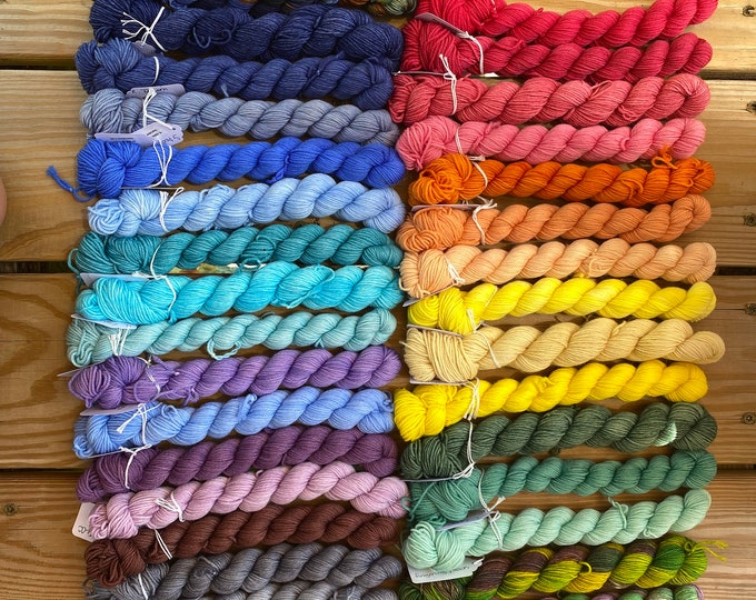 20g Mini Skeins Mystery Grab Bag, Hand Dyed Yarn / Handdyed Yarn, Sock ...