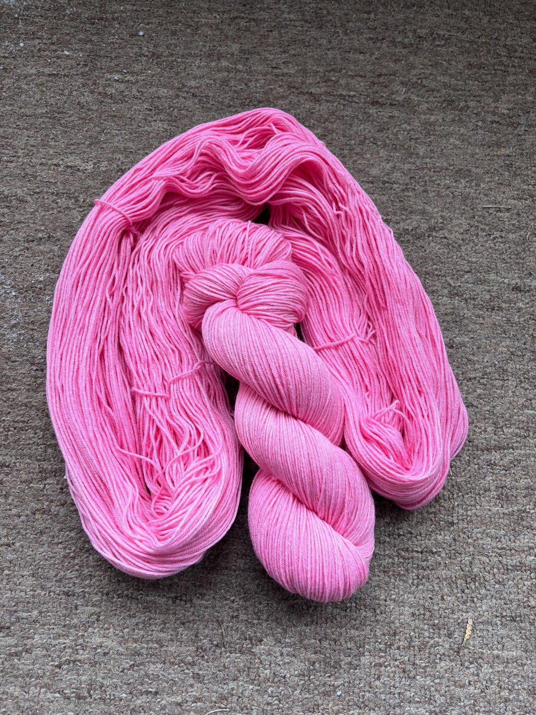Pink Champagne Fingering/sock 4-ply Superwash Merino/recycled Nylon Hand-dyed Yarn. Indie Dyed ...