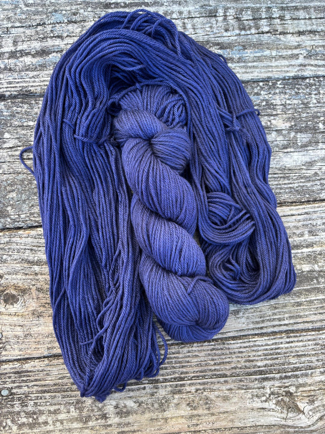 Navy Worsted 4-ply Superwash Merino Wool Hand Dyed Yarn. Indie Dyed ...