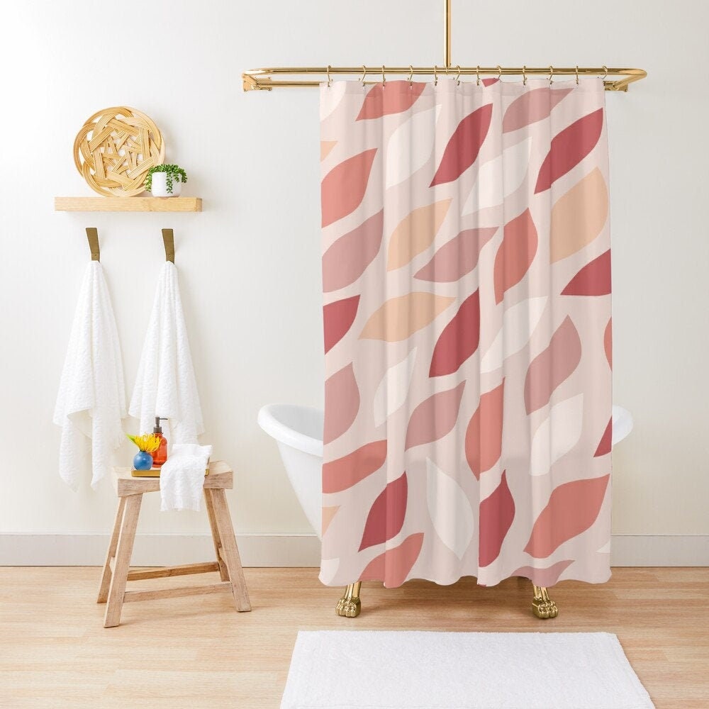 Abstract Shapes Shower Curtain Minimalist Curtain Abstract - Etsy