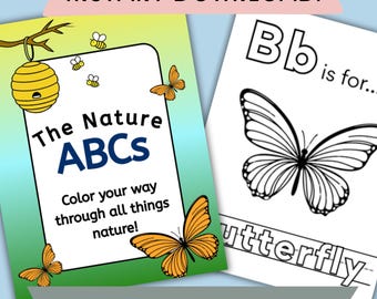 Beginner Abcs Digital Coloring Pages | A-Z Alphabet Printable for Kids ...