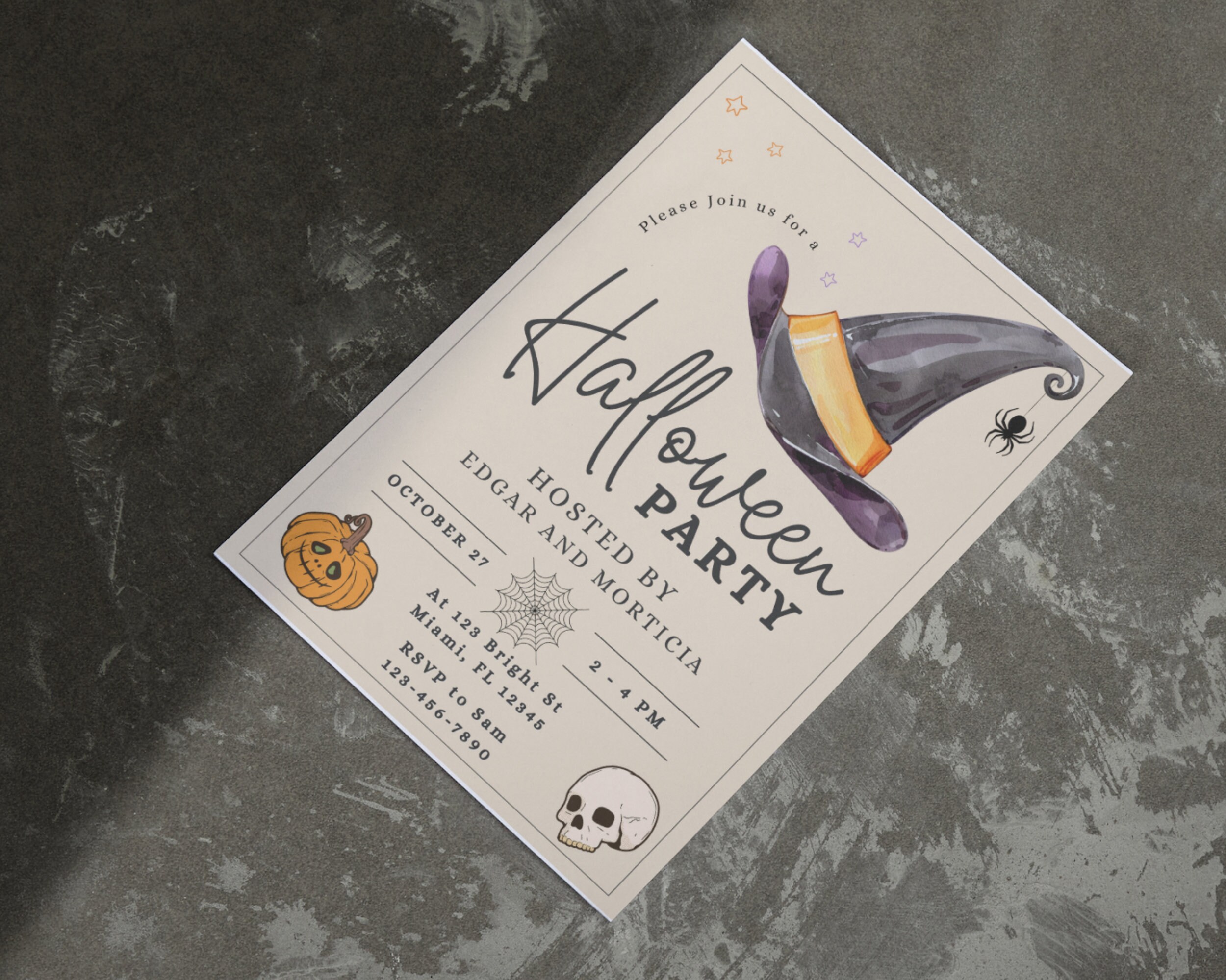 Halloween Party Invitation Bundle Editable Printables, Spooktacular ...