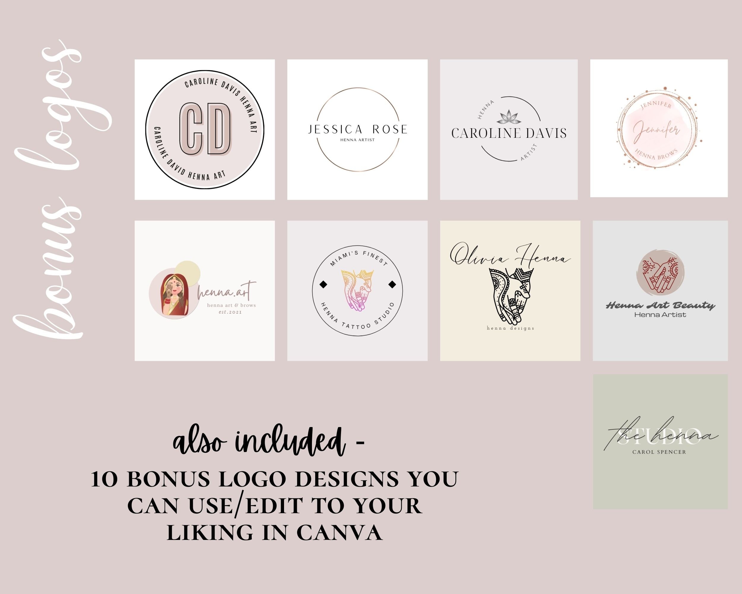 Henna Instagram Templates, Editable Canva Templates, Editable Business ...