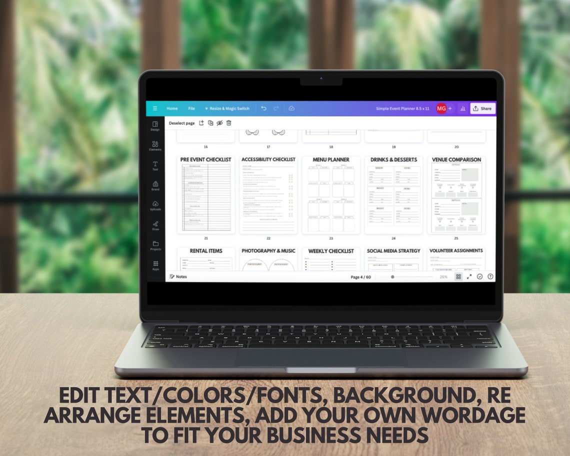 Event Planner Guide, Canva Event Planner Digital Download, 50+ Page ...