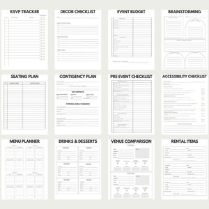 Event Planner Guide, Canva Event Planner Digital Download, 50 Page ...