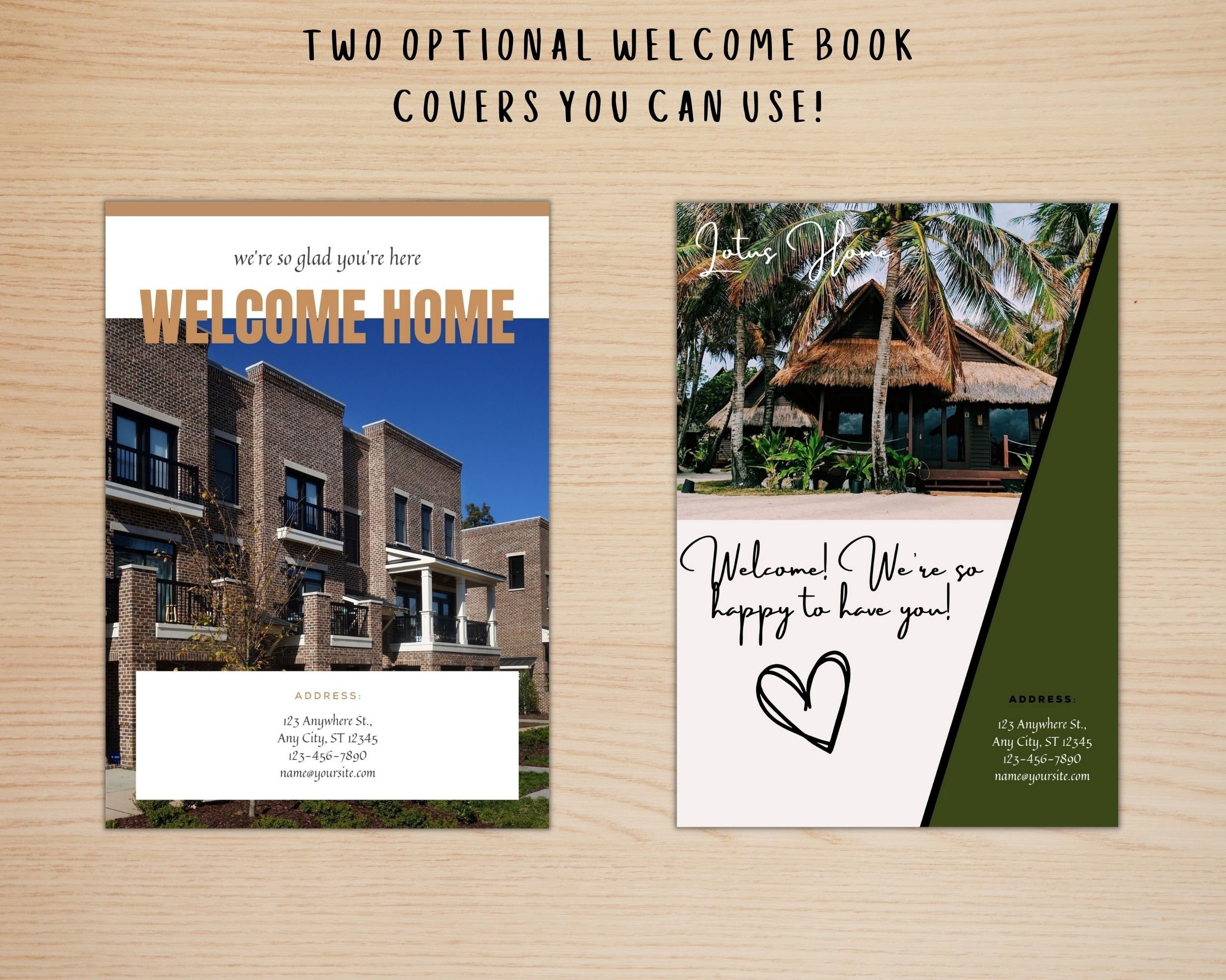 Airbnb Editable Welcome Book Template, Host Guidebook Template, Real ...