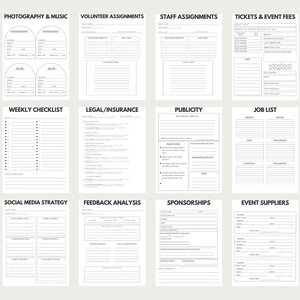 Event Planner Guide, Canva Event Planner Digital Download, 50+ Page ...