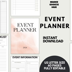 Event Planner Guide, Canva Event Planner Digital Download, 50+ Page ...
