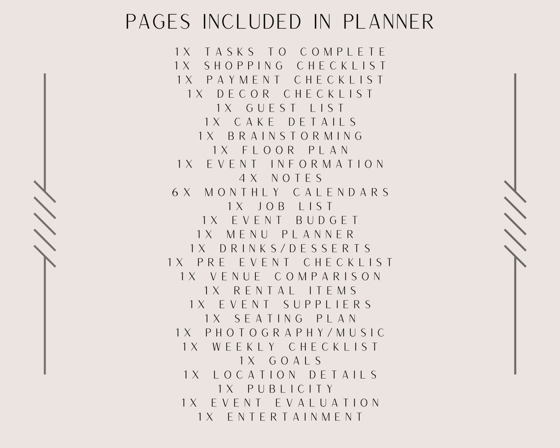 Event Planner Template, Event Planner Pricing, Event Checklist, Event ...