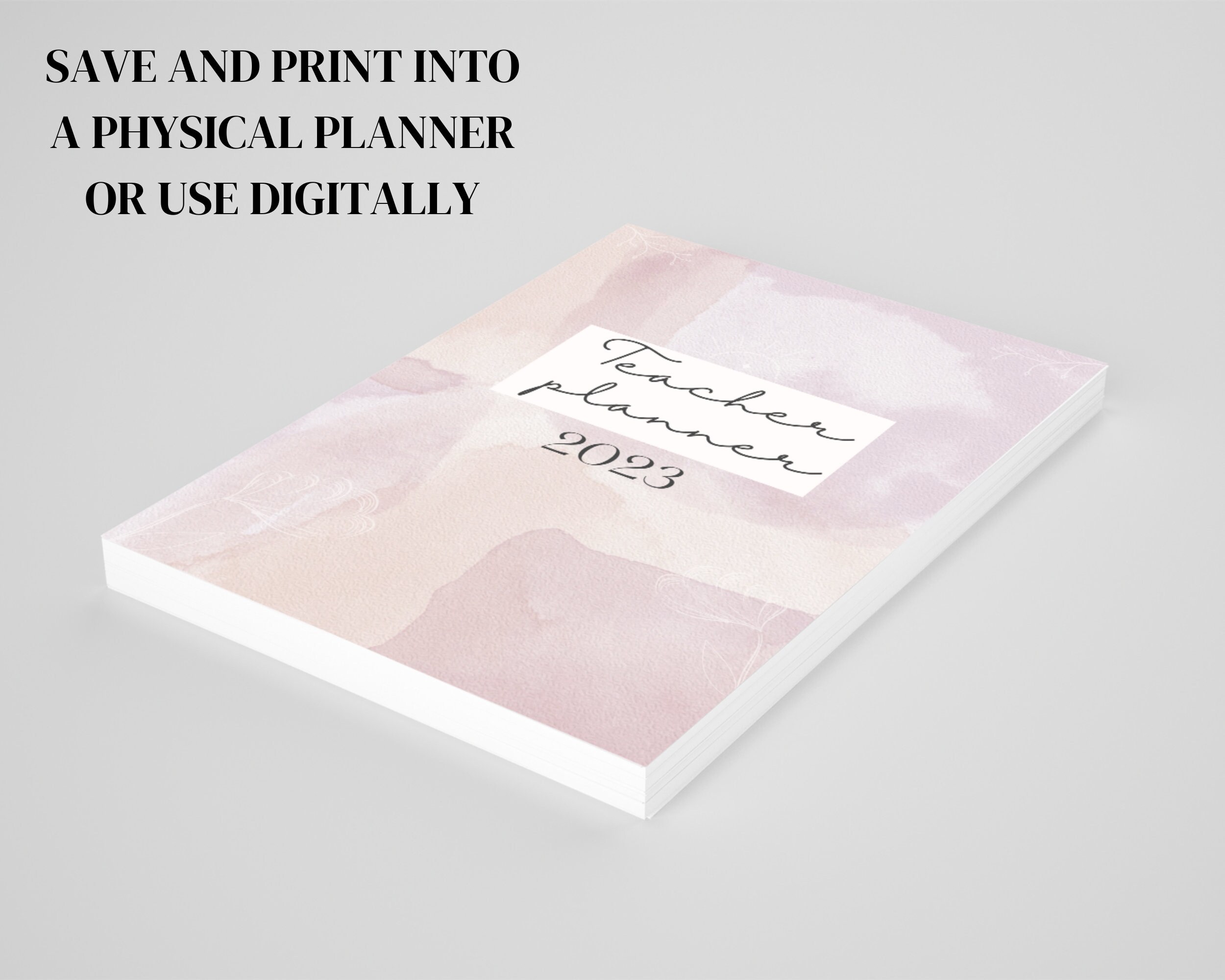 Teacher Planner 2023 Printable Pages, Academic Planner, Lesson Plan ...