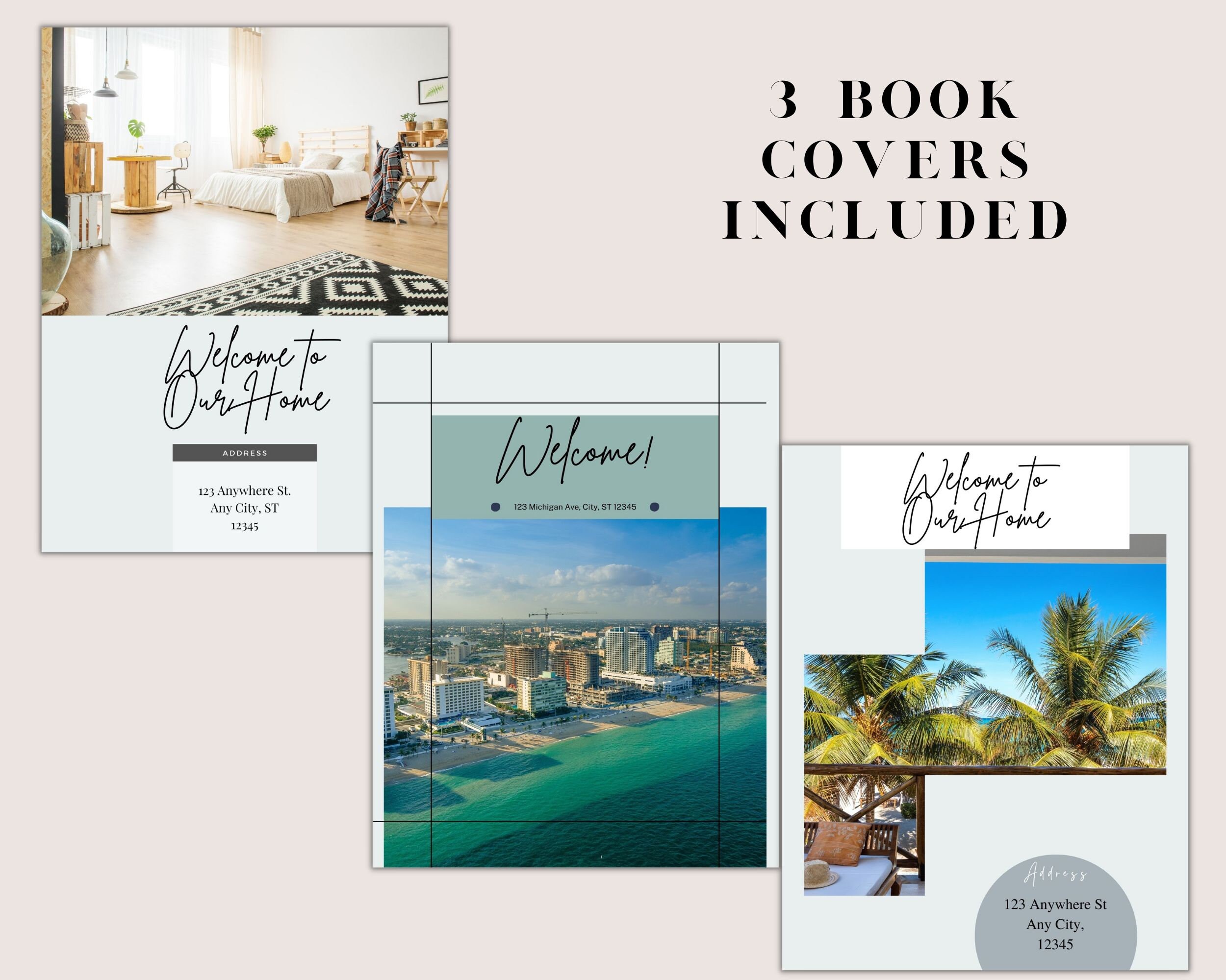 Airbnb Editable Welcome Book Template Canva, Host Guidebook Template ...