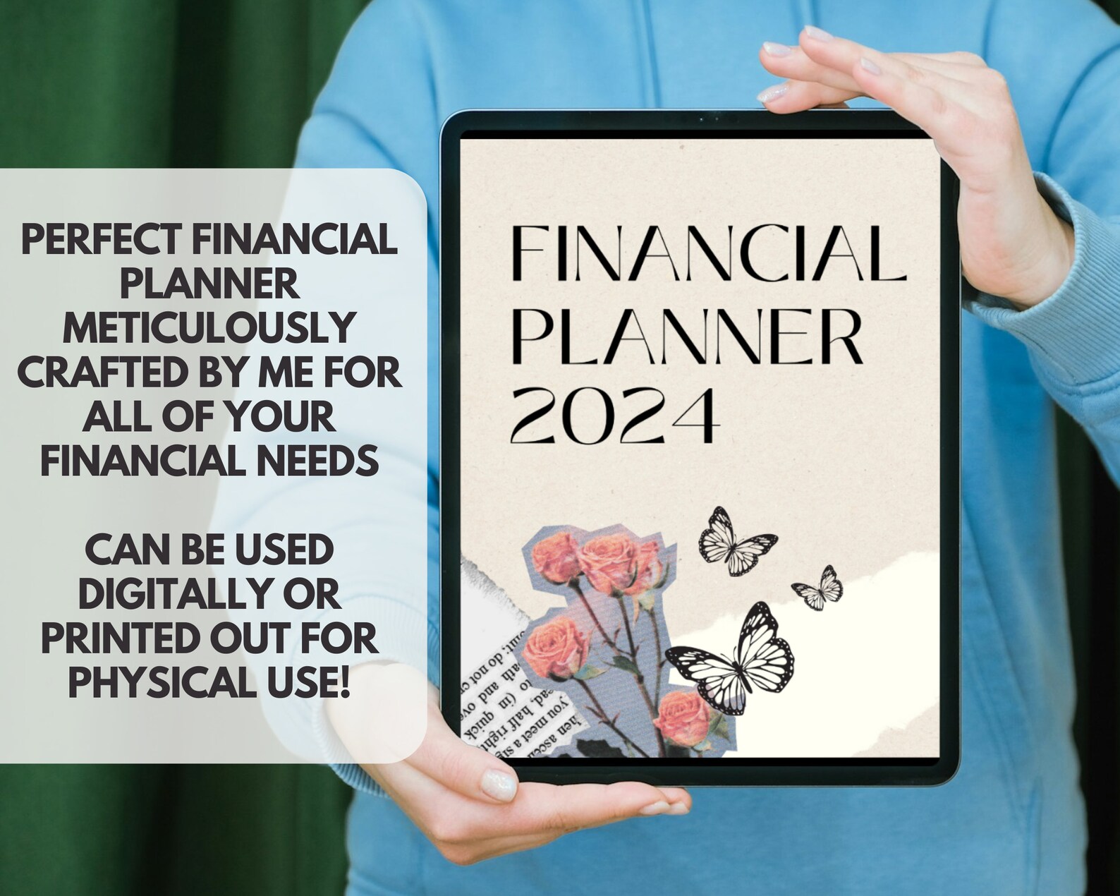 Digital Finance Planner, Printable Planner Pages, Canva Editable ...