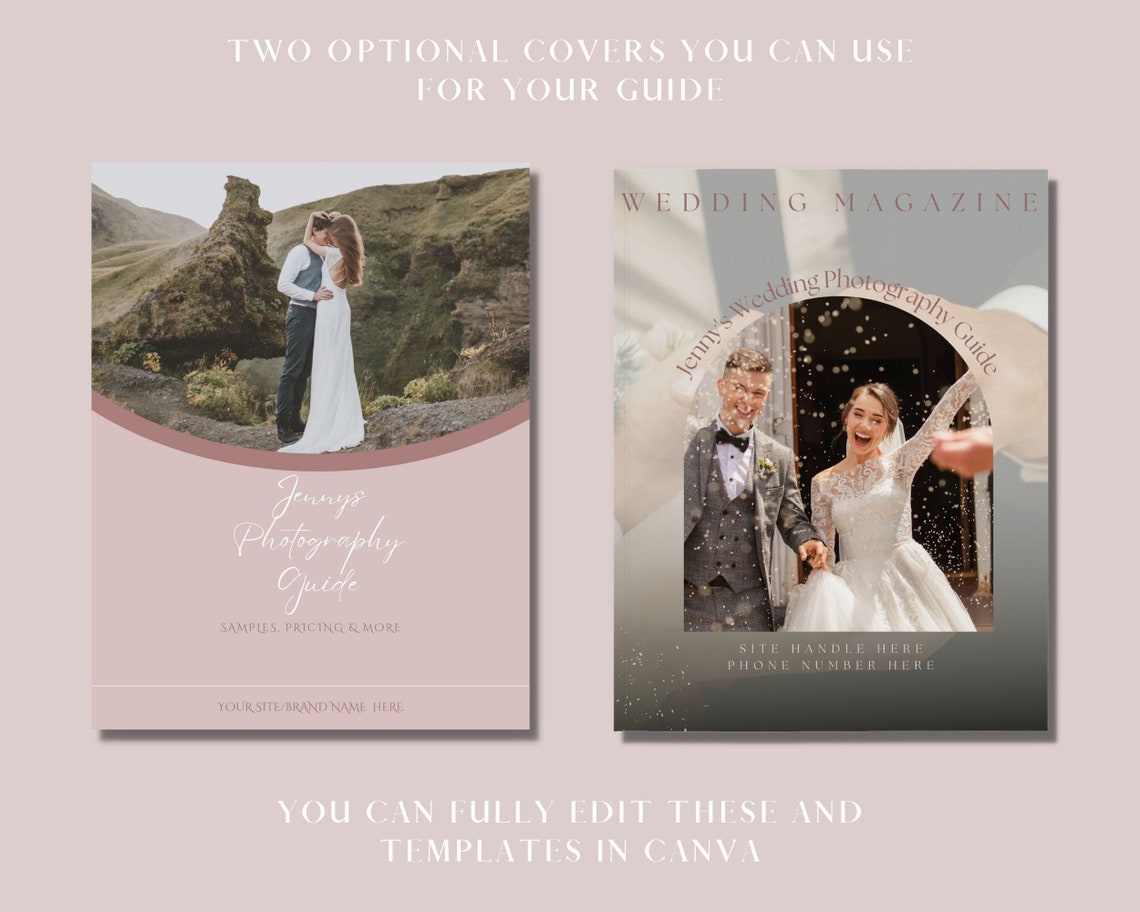 Wedding Photography Price List Packages Templates for Photographers ...