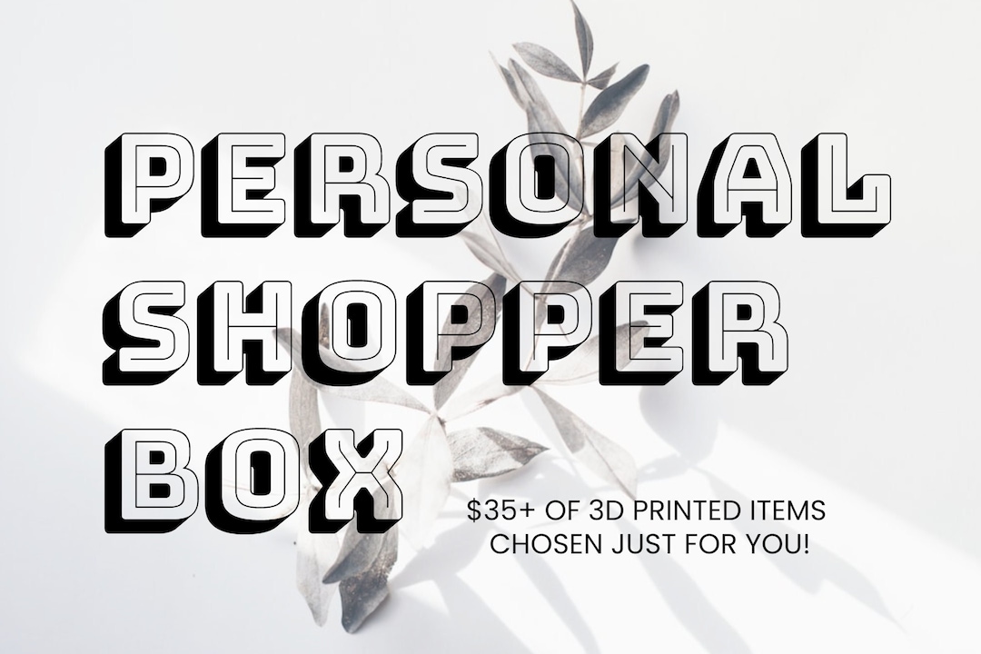 3D Printed Personal Shopper Box - Etsy