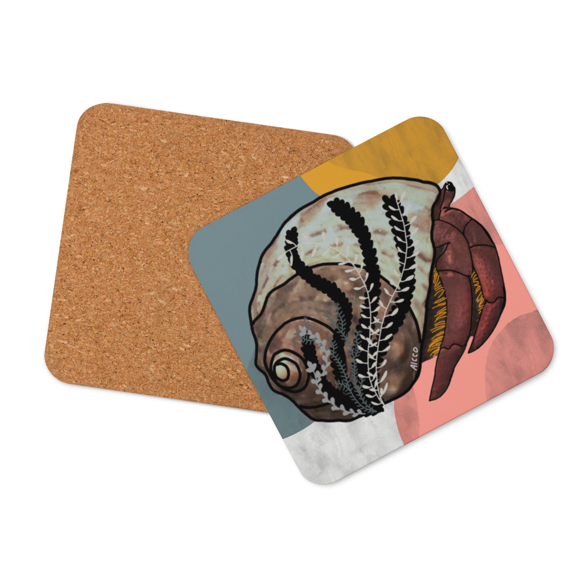 Cork-back Coaster - Etsy