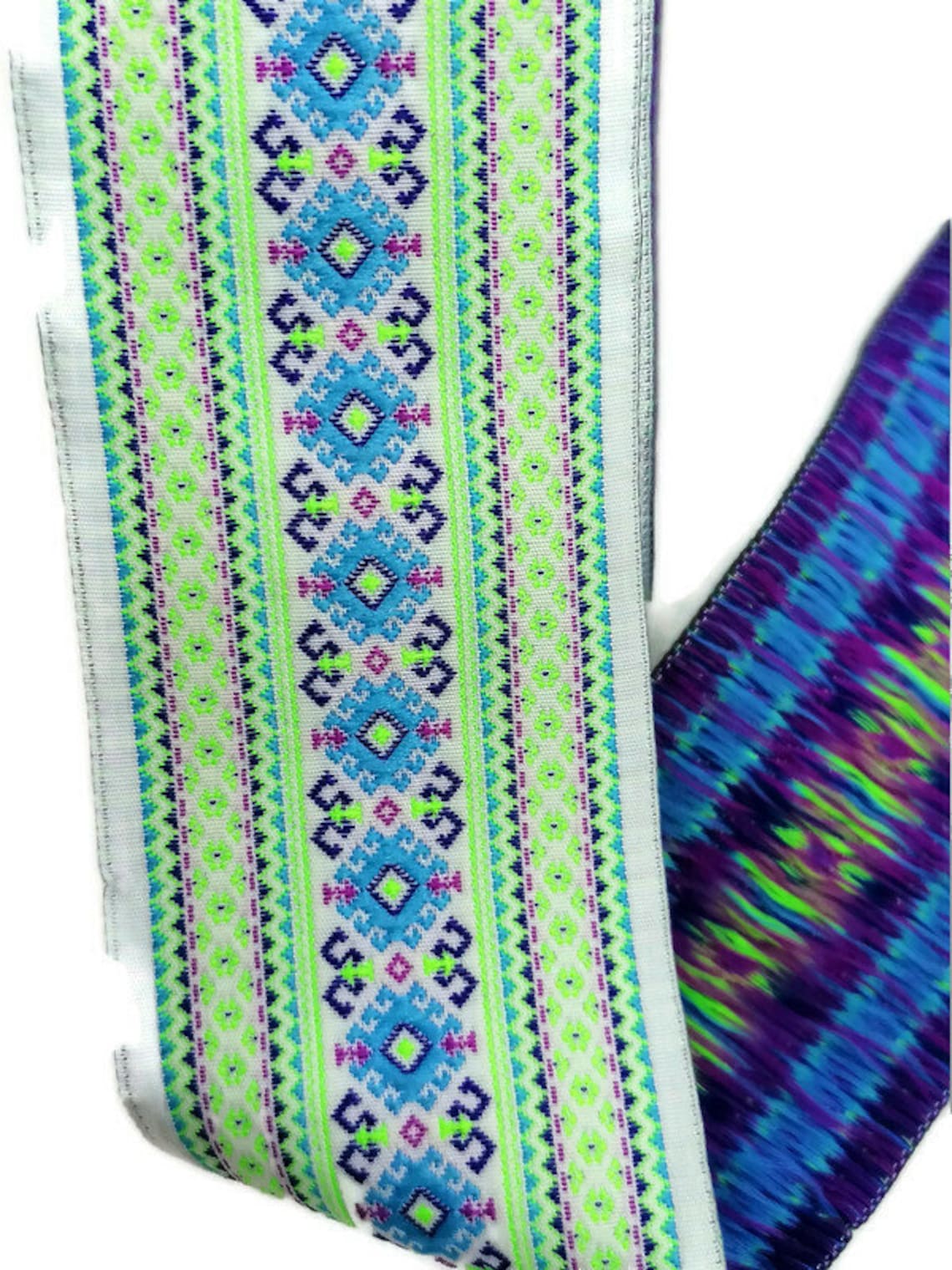 50mm Native Jacquard Ribbon 197 Inch Huge Trim Vintage - Etsy